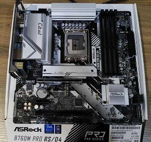 Материнская плата asrock b760 pro rs d4