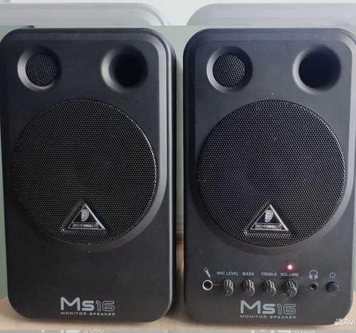 Студийные мониторы behringer ms16 (пара)