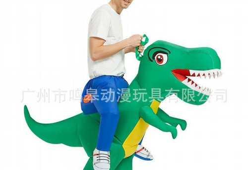 Надувной костюм карнавальный Наездник динозаврик