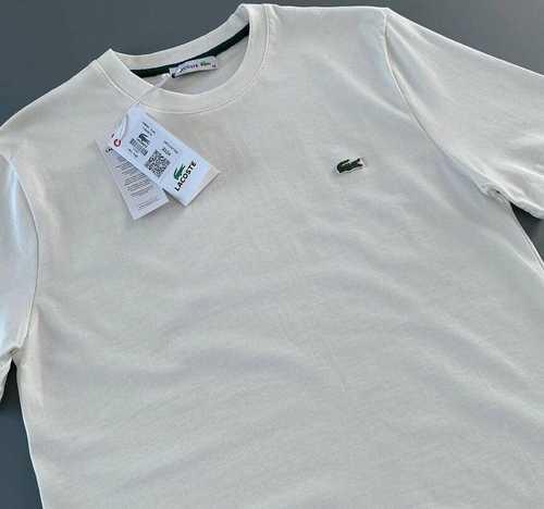 Футболка мужская lacoste белая