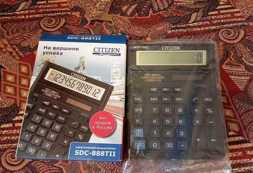 Калькулятор новый Citizen SDC 888TII