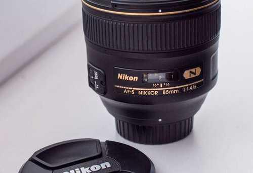Объектив Nikon 85 mm f/1,4G AF-S Nikkor