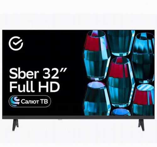 32" Телевизор Sber SDX 32F2139 черный 1920x1080