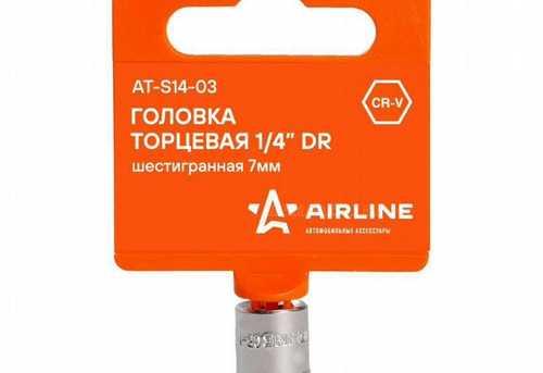 Airline AT-S14-03 Головка торцевая 1/4 DR шестигра