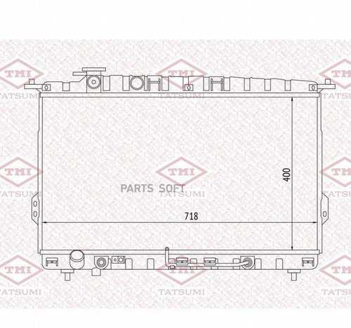 Радиатор охлаждения hyundai Sonata/XG 98-KIA Magentis 00