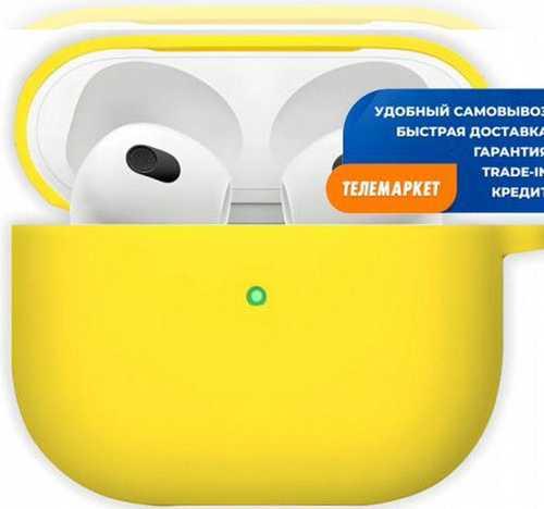 Силиконовый чехол для Apple AirPods 4 Yellow