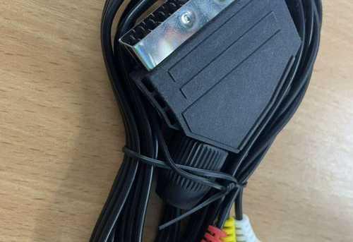 Кабель Scart-3rca колокольчики