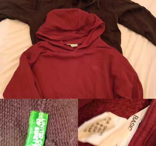 Толстовки HM и Benetton