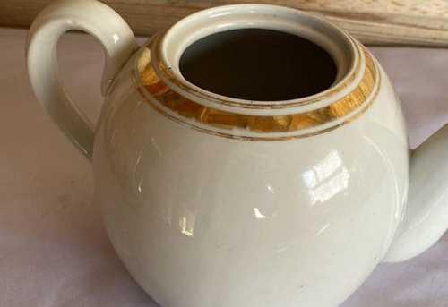 Чайник заварочный Кузяевский фарфоровый белый