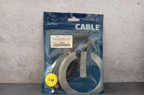 Type-C - USB2.0 кабель 1 м Perfeo, черный, силикон