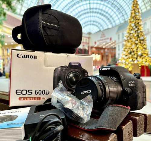 Фотоаппарат canon eos 600d   сумка   комплект