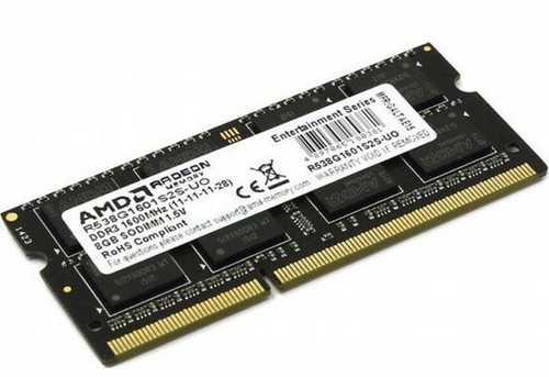 AMD SO-dimm R538G1601S2S-U DDR3 8гб 1600мгц