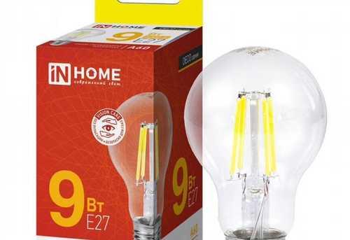 Светодиодная лампа IN home "A60 прозрачная&q