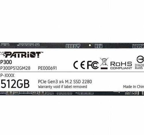 Твердотельный накопитель SSD patriot P300P512GM28