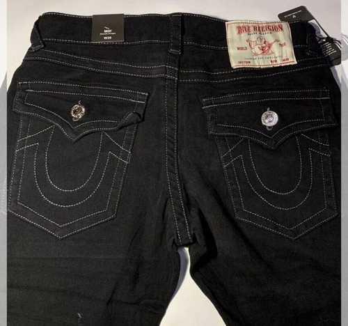 Джинсы True Religion черные широкие