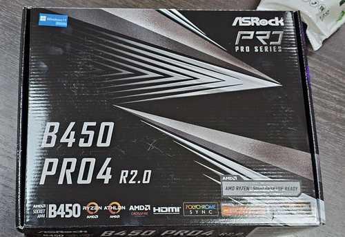 Материнская плата ASRock B450 PRO4 R2.0 Новая