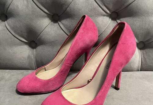 Туфли Zara замшевые розовые