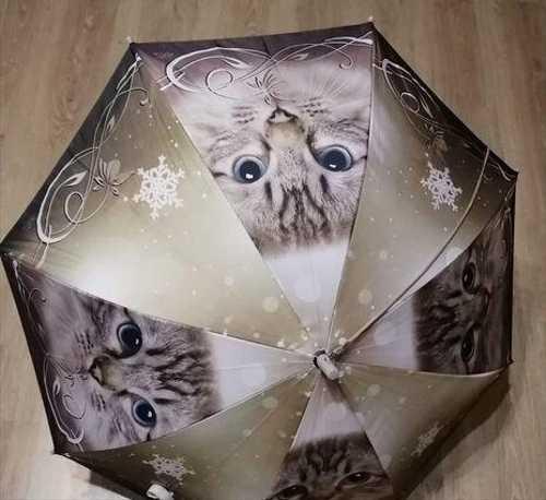 Зонт детский "Кошка", 50 см., со свистком