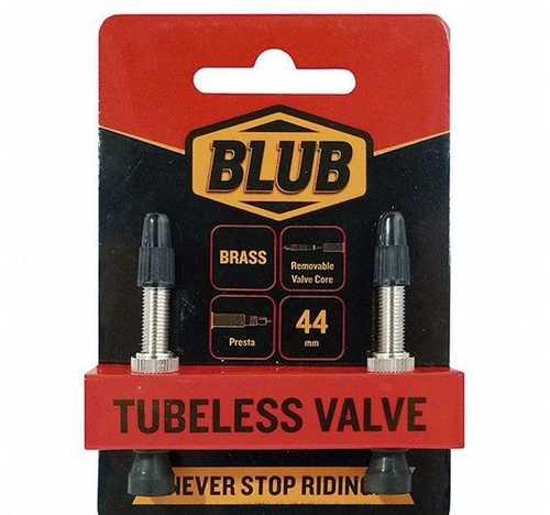 Ниппель бескамерный Blub Tubeless Valves 2шт Brass