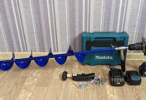 Шуруповерт Makita + Шнек ледобур