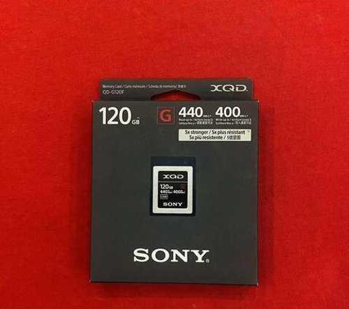 Карта памяти Sony xqd 120gb 440mb/s 400mb/s новая