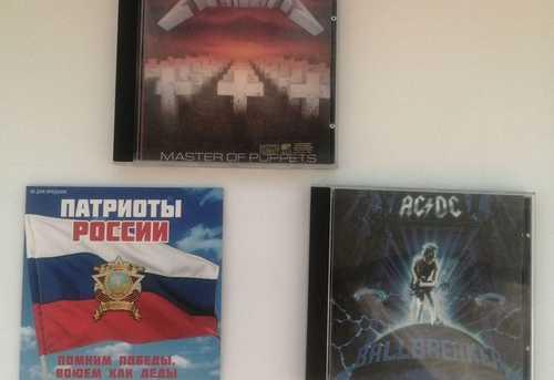 Музыкальные cd диски рок, metallica, ac dc