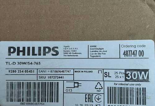 Лампа philips TL-D 30W/54-765