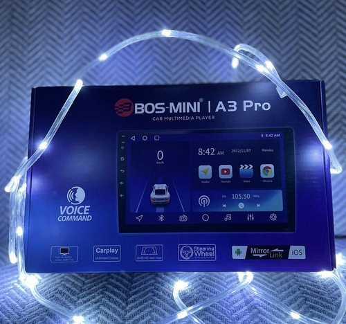 Bos mini A3 pro магнитола