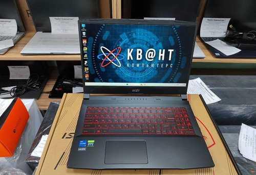 Новенький игровой ноутбук MSI 12500H+RTX3060