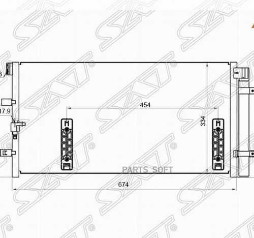 Радиатор кондиционера Audi A4 08-15 / A5 07-16 / A