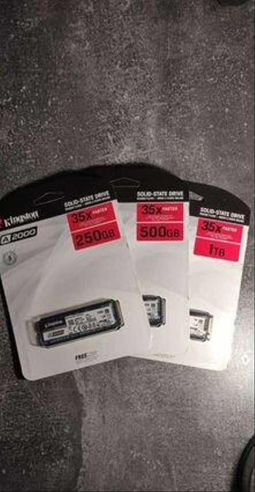Новые M2. SSD Kingston A2000 250Gb/500/1Tb