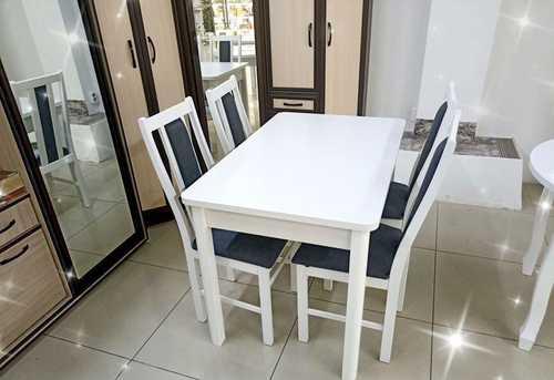 Стол раздвижной белый кухонный раскладной