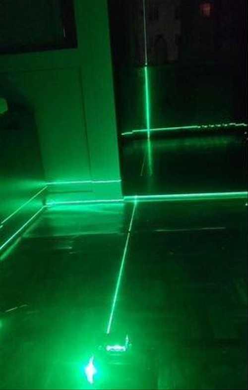 Лазерный уровень 16 лучей зелёный 4D