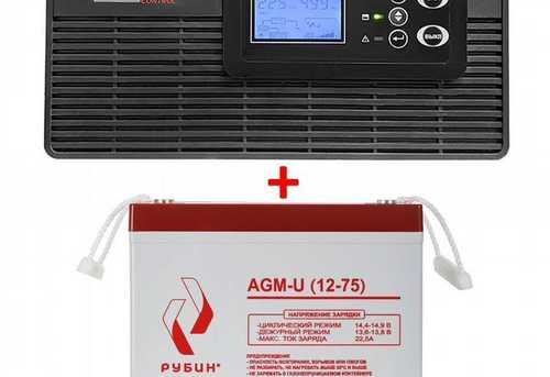 Ибп Hiden Control HPS20-0312 + Рубин AGM-U 12-75