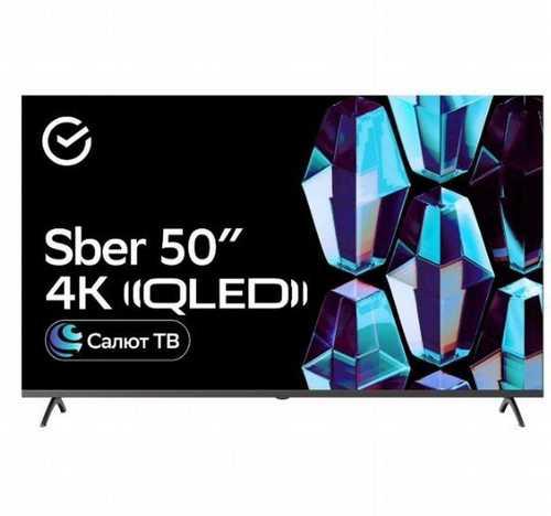 Умный телевизор Sber qled 4K UHD 50", новый