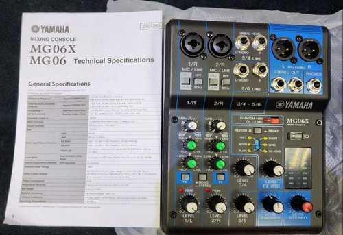 Yamaha MG06X Микшерный пульт, 6 каналов