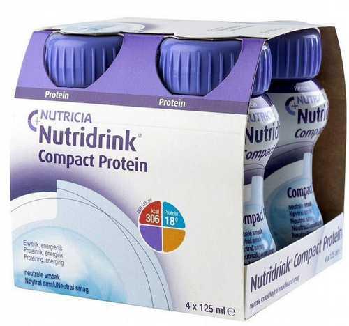 Nutridrink Compact Protein, 125 мл, 500 г.4 шт
