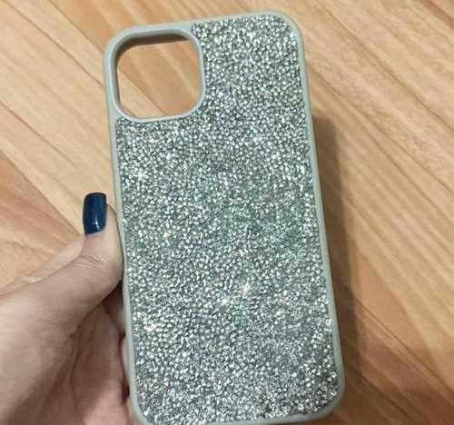 Чехол на iPhone 14 swarovski со стразами