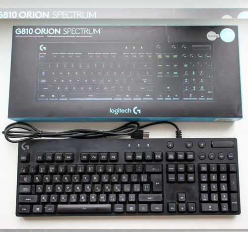 Клавиатура проводная Logitech G810 Orion Spectrum