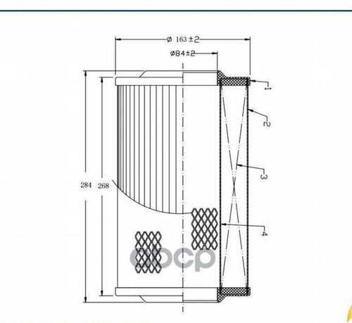 Фильтр воздушный 1310636080 AMD.FA383 amdfa383 AMD