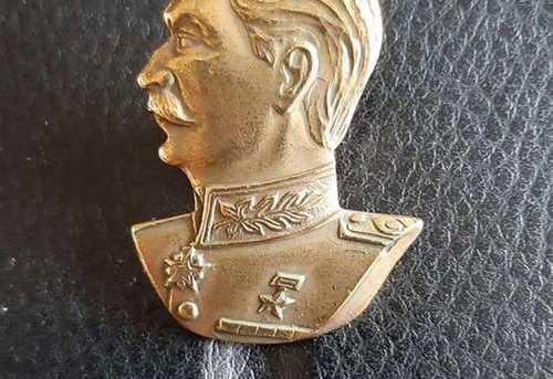 Значок бюст И.В. Сталина