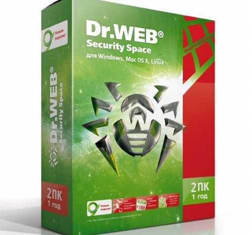 Программное Обеспечение DR.Web Security Space 2 пк / 1 год (BHW-B-12M-2-A3)