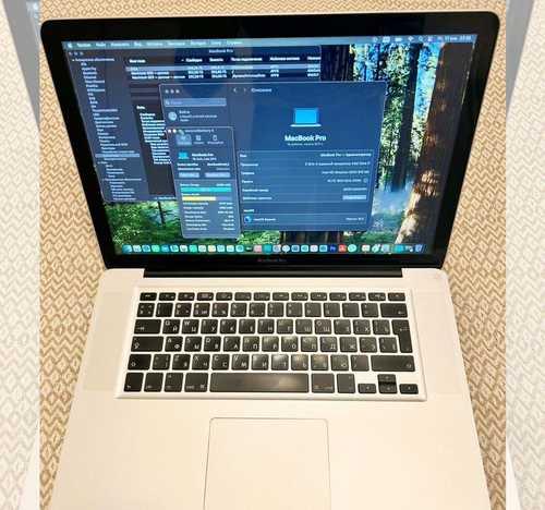 Macbook pro 15: i7 SSD 756Gb 16RAM MacOS 2024