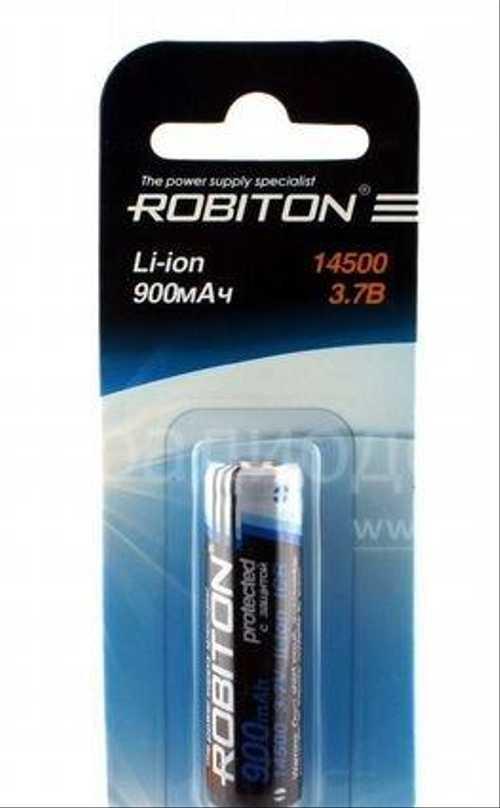 Аккумулятор robiton 14500 Li-Ion 3.7V 900mAh с защ