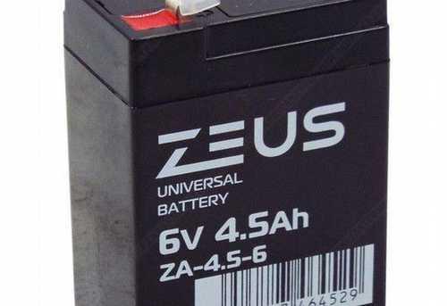 Аккумулятор zeus ZA-4.5-6 (универсальный)