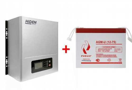 Ибп Hiden Control HPS20-1012N + Рубин AGM-U 12-75