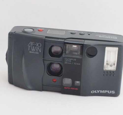 Пленочный фотоаппарат Olympus AF-10 Twin серый