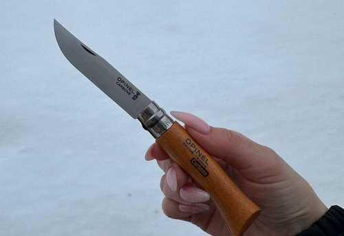 Нож opinel №7, углеродистая сталь, дерево