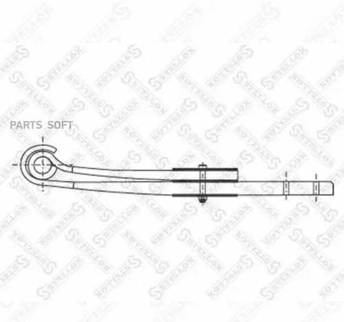 Stellox 84-55666-SX полурессора 1-2-3ось 1/35 1/45x89x100 530 430/275/100 30x59x102/- \ROR