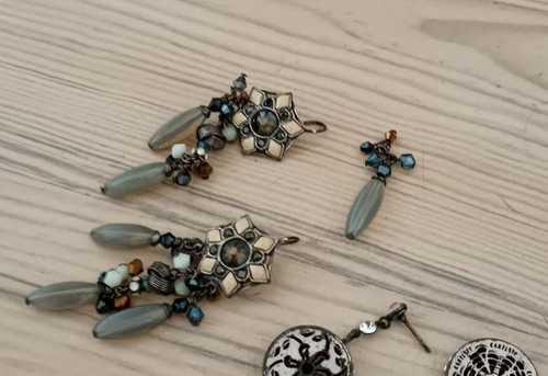 Серьги konplott бижутерия бу